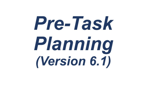 Pre Task Planning v6.1