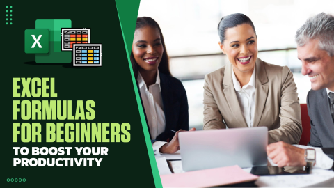 Excel Formulas for Beginners to Boost Your Productivity cover image.