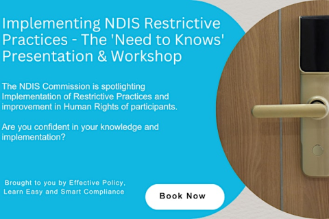 NDIS Compliance Priority 2025: Reducing Restrictive Practices cover image.