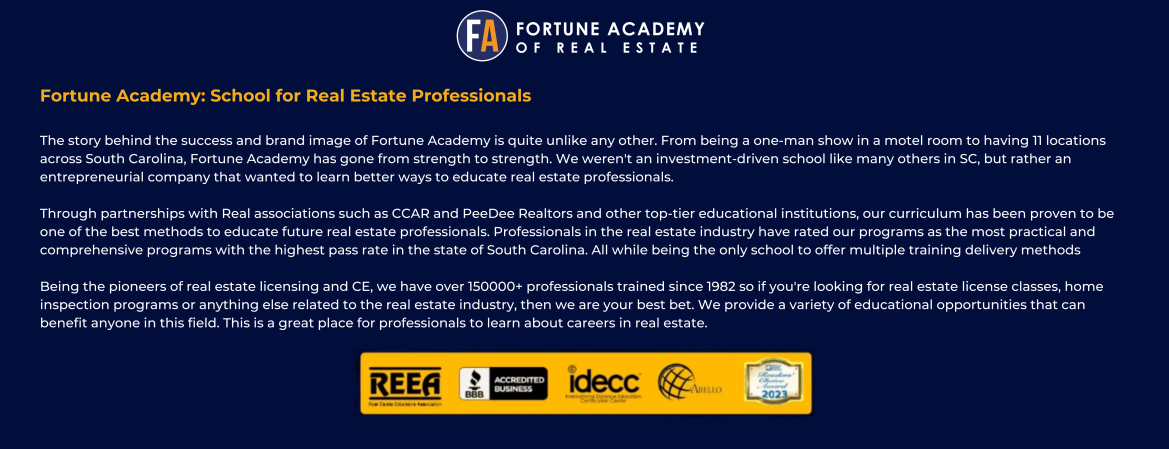 Fortune Academy of Real Estate
