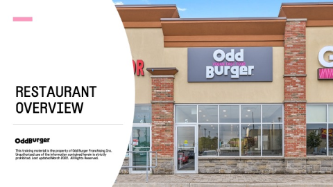 1.1.1 - Restaurant Overview