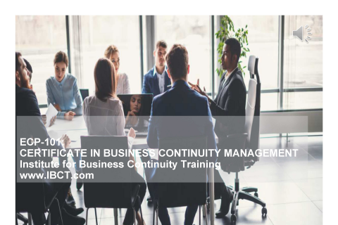 Welcome to the Institute for Business Continuity Training