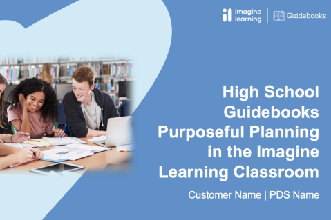 PD Workshop Prep: High School Guidebooks Purposeful Planning in the ...