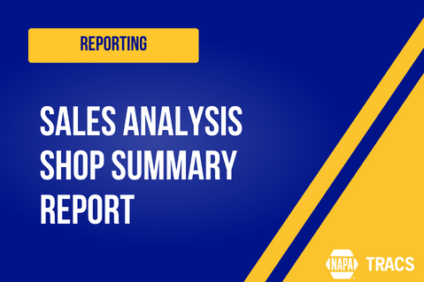 Sales Analysis Shop Summary Report cover image.