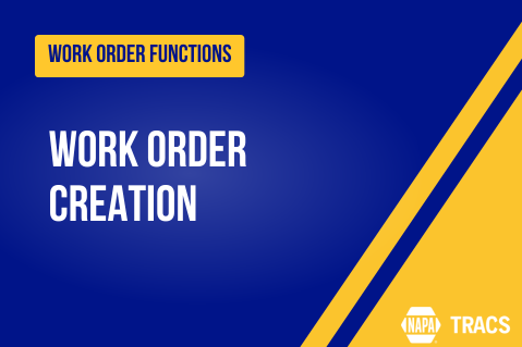 Work Order Creation