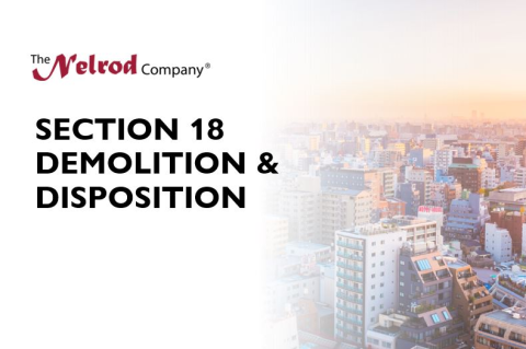 Section 18 Demolition & Disposition
