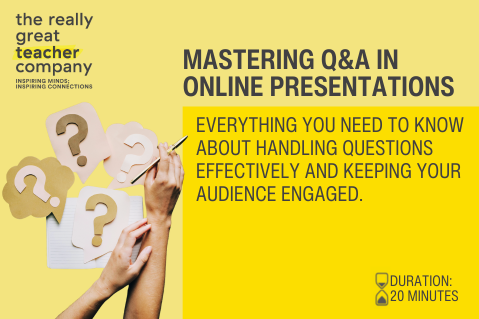Mastering Q&A in Online Presentations