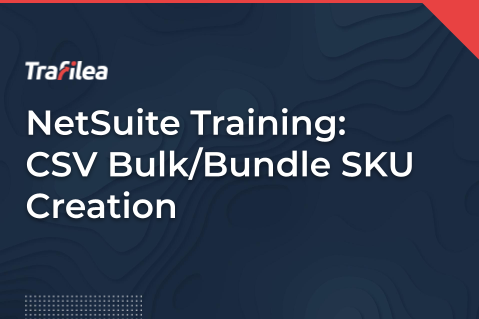 NetSuite Training: CSV Bulk/Bundle SKU Creation