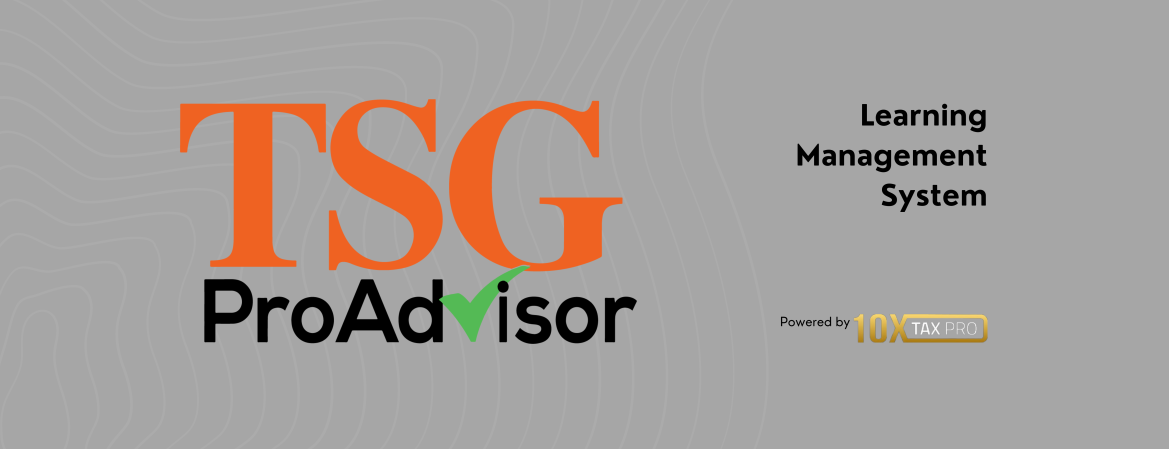 TSG ProAdvisor Learning Center