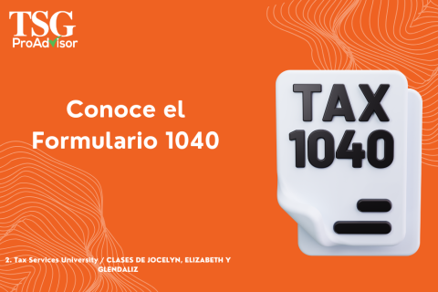 CONOCE EL FORMULARIO 1040 cover image.